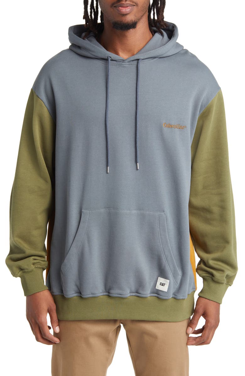 CAT WWR Colorblock Logo Embroidered Hoodie | Nordstromrack