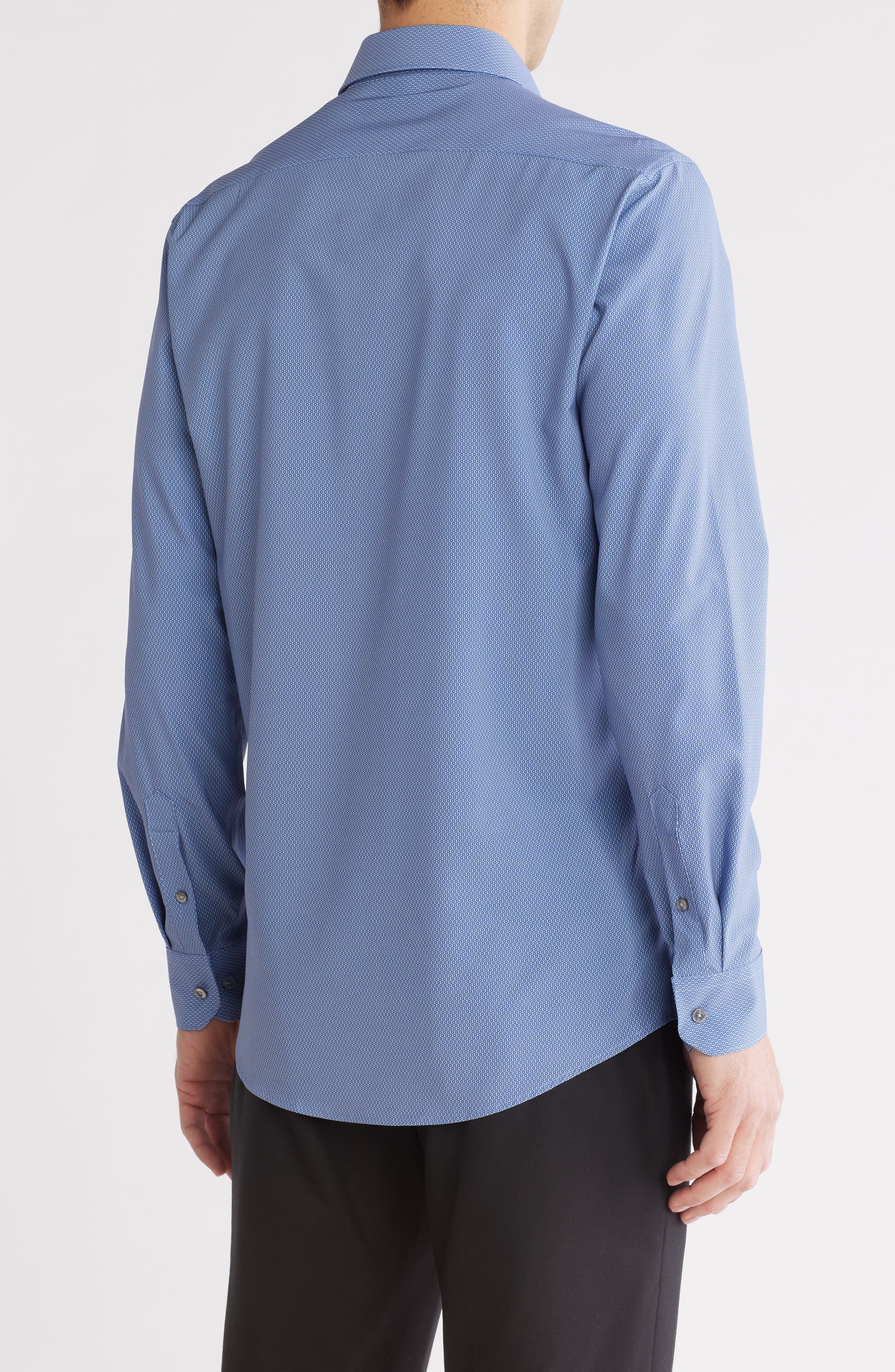 Perry Ellis Performance Tech Slim Fit Dress Shirt | Nordstromrack