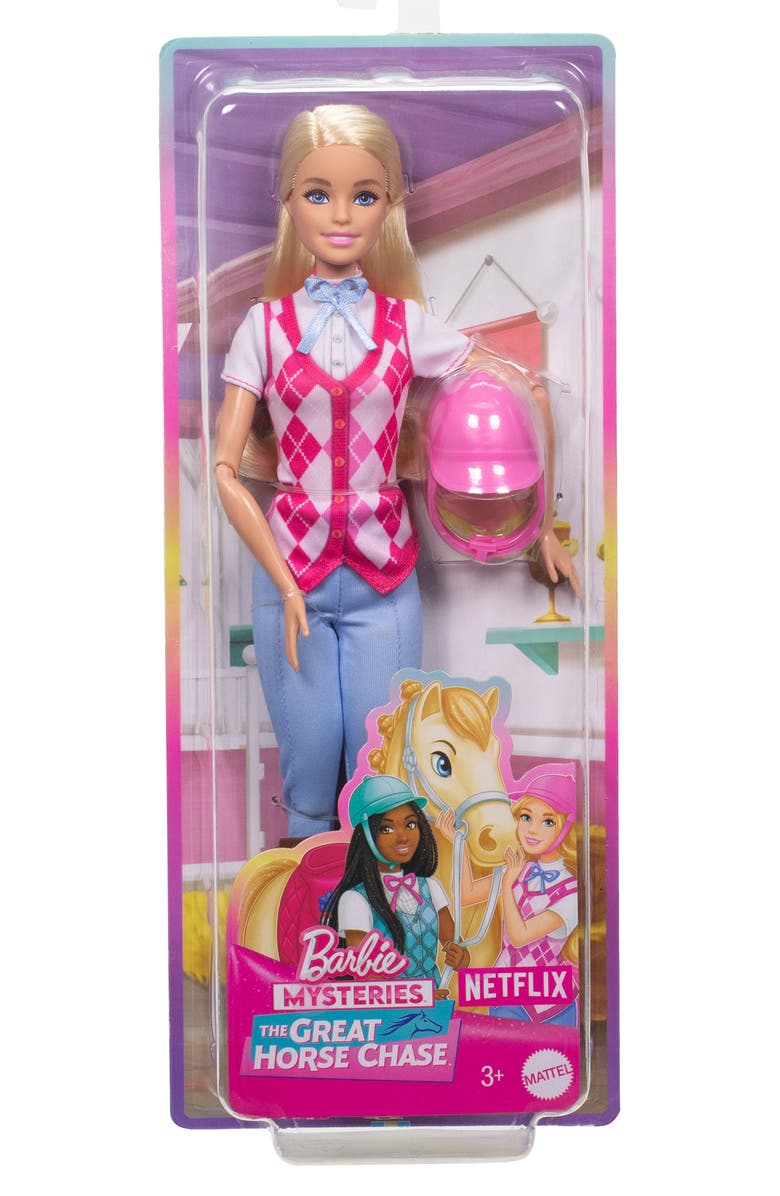 Barbie ® Mysteries: The Great Horse Chase Malibu Doll with Riding ...