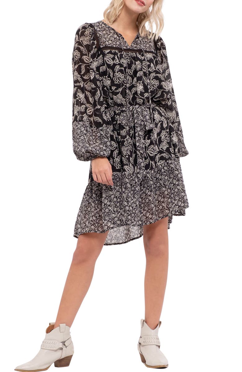 Blu Pepper Floral Multi Print Tent Dress | Nordstromrack