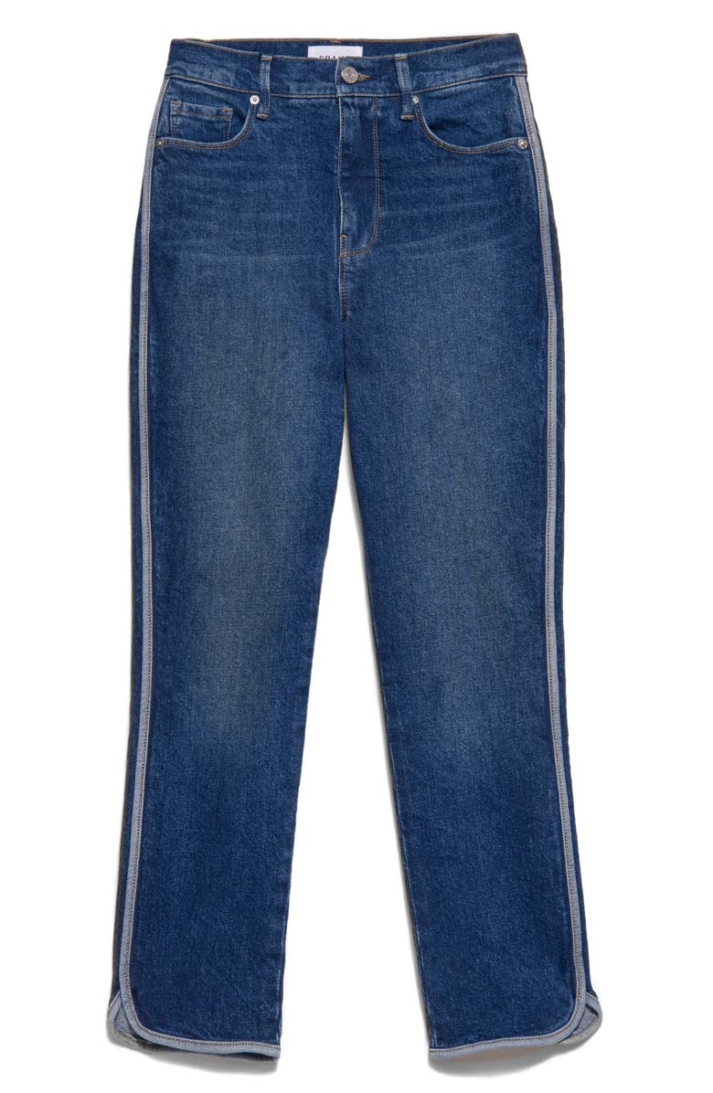 FRAME Le Sylvie High Waist Dolphin Hem Crop Straight Leg Jeans ...