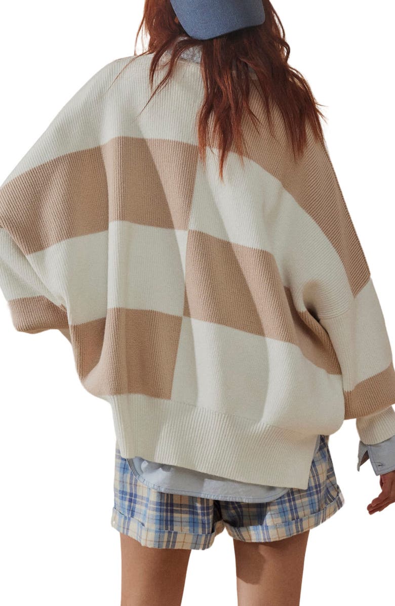 Free People Check Easy Street Sweater | Nordstrom