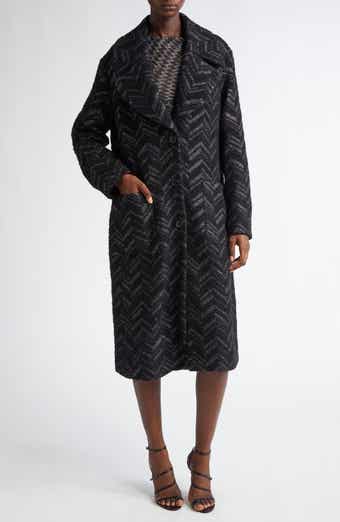 Bottega Veneta Newspaper Print Intrecciato Leather Coat Bottega Veneta Newspaper Print Intrecciato Leather Coat