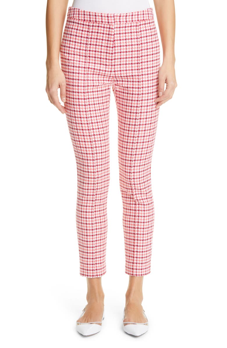 Adam Lippes Houndstooth Jacquard Crop Cigarette Pants | Nordstromrack