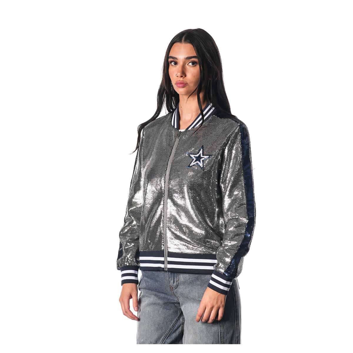 THE WILD COLLECTIVE Women's The Wild Collective Silver Dallas Cowboys ...