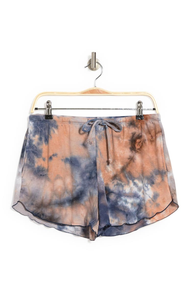 Socialite Lettuce Edge Ribbed Knit Shorts | Nordstromrack