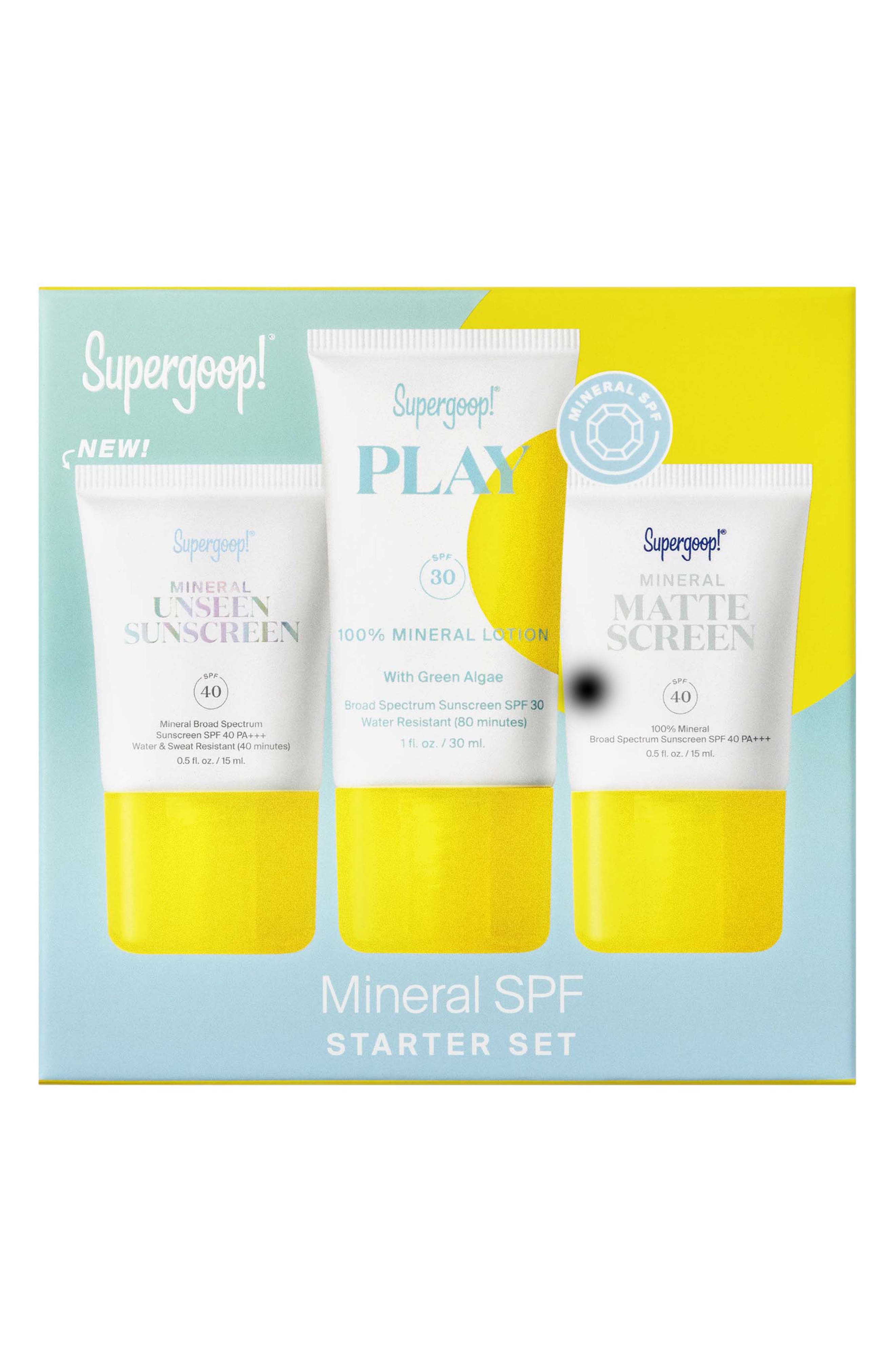 Supergoop!® Mineral SPF 3-Piece Starter Set | Nordstromrack