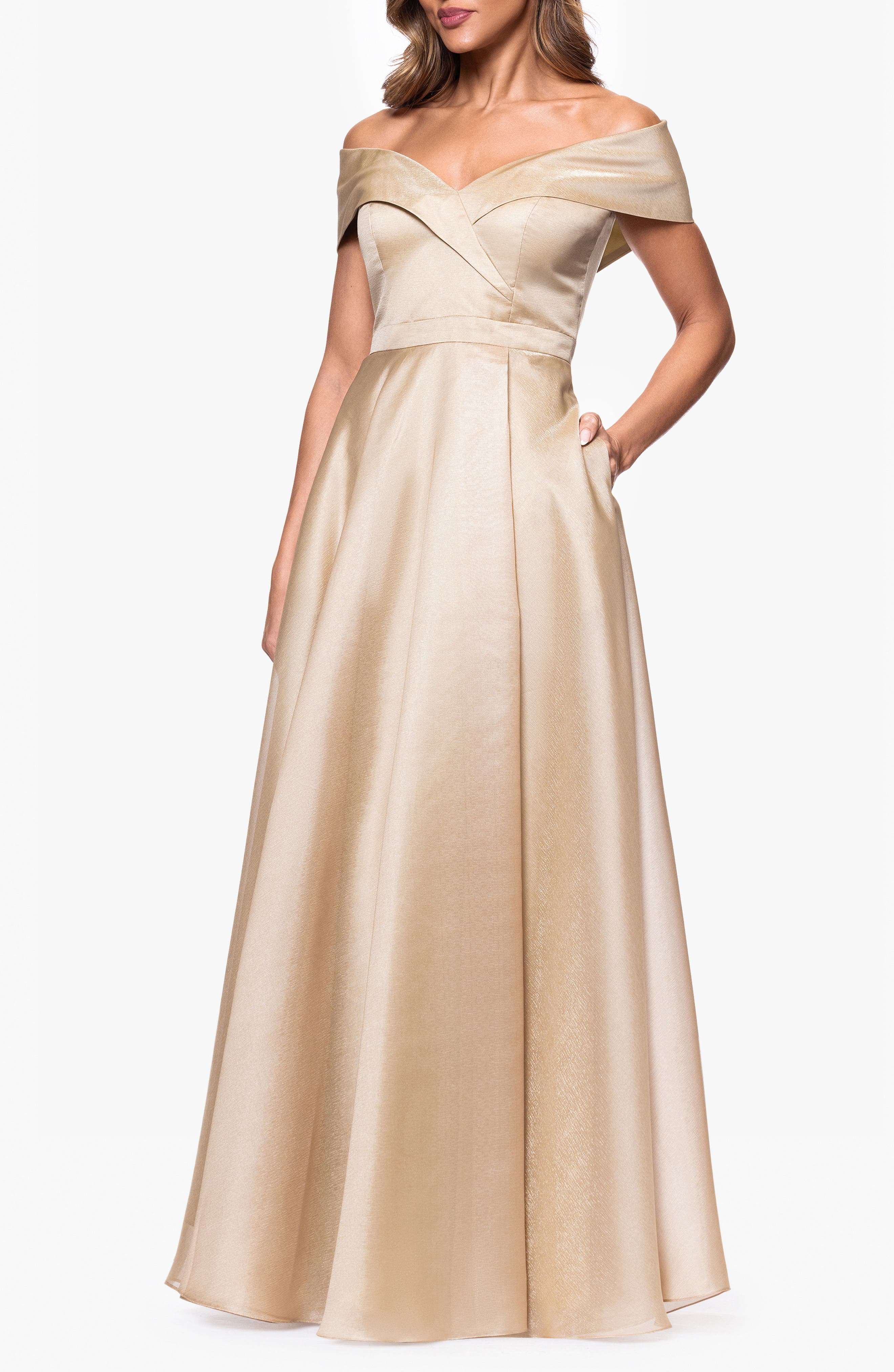 Xscape Evenings Off the Shoulder Organza Gown | Nordstromrack