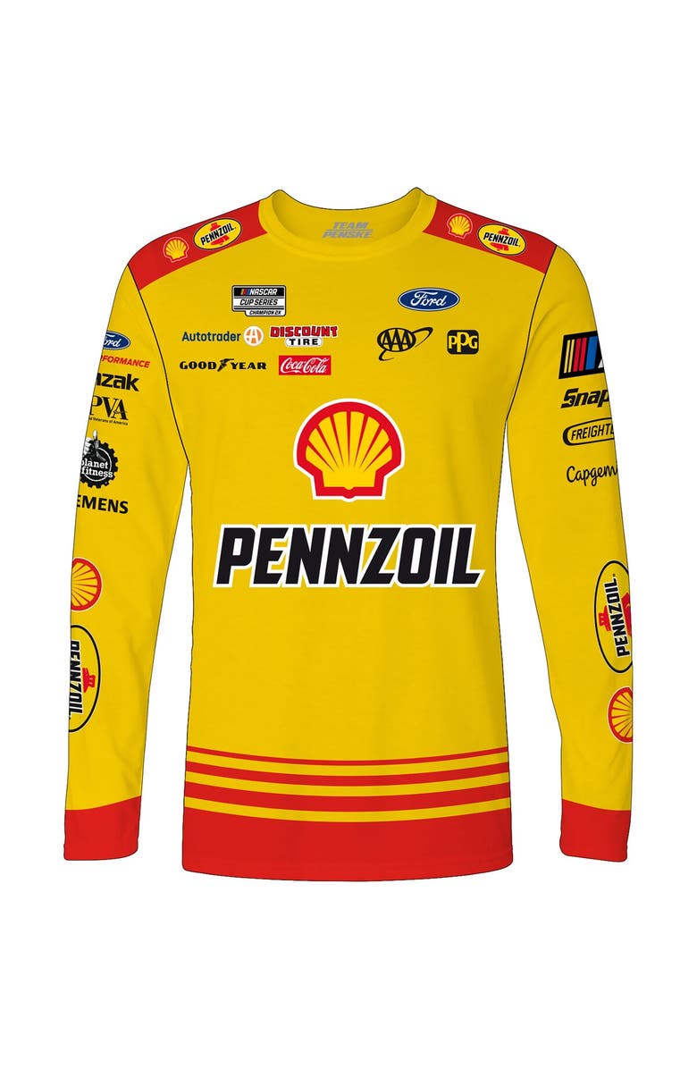 TEAM PENSKE Men's Team Penske Yellow Joey Logano Shell Pennzoil ...