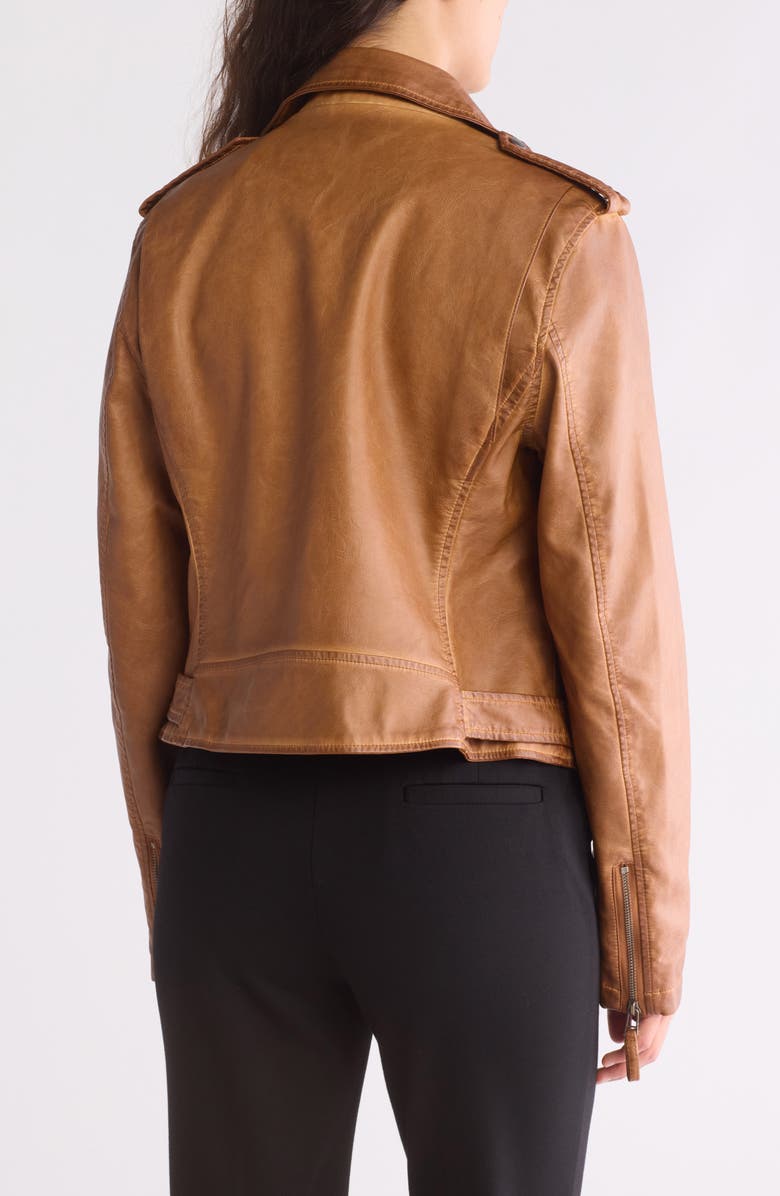 MAX STUDIO Faux Leather Biker Jacket | Nordstromrack
