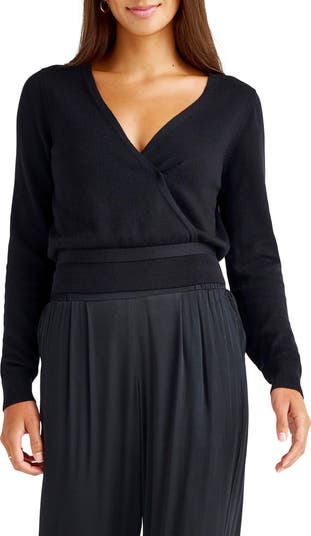 Splendid Dana Cotton Blend Wrap Sweater | Nordstromrack