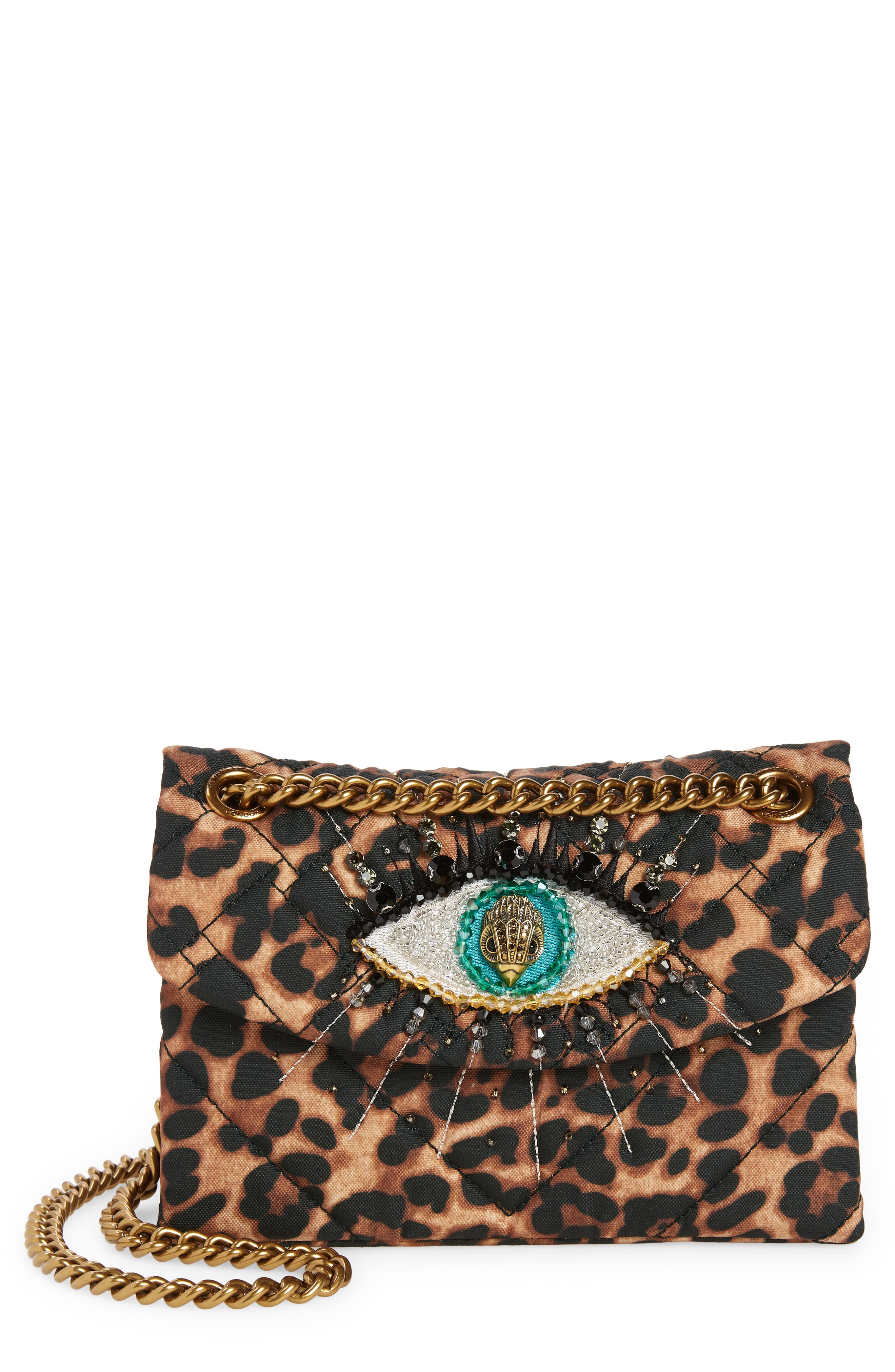Kurt Geiger London Mini Kensington Eye Quilted Leather Crossbody Bag ...