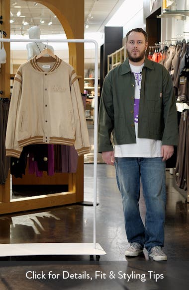 HONOR THE GIFT Oil Head Varsity Jacket | Nordstromrack