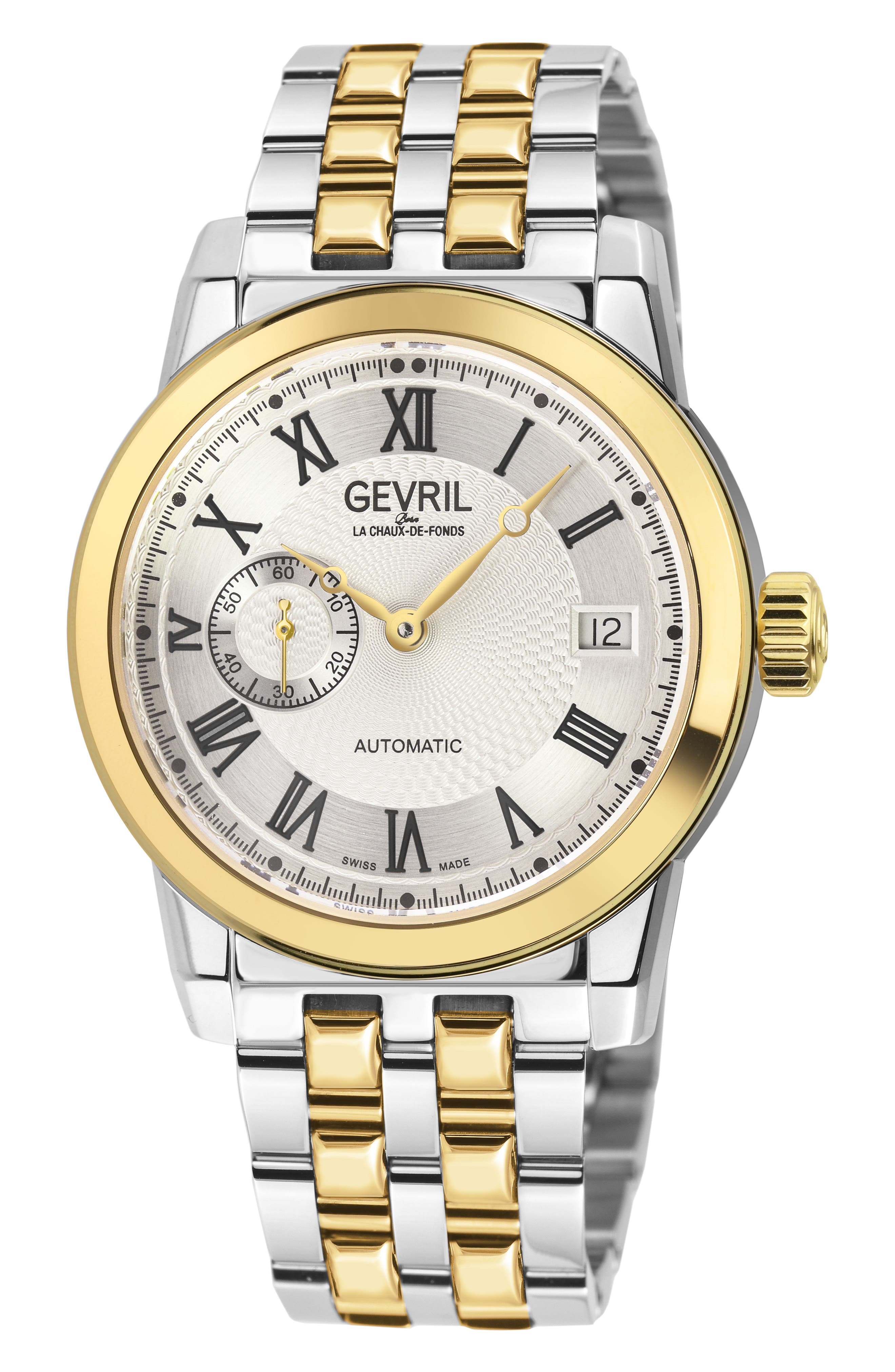 Gevril Madison Automatic Bracelet Watch, 39mm In Metallic | ModeSens