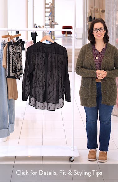 Nili Lotan Neville Embroidered Shirt | Nordstromrack