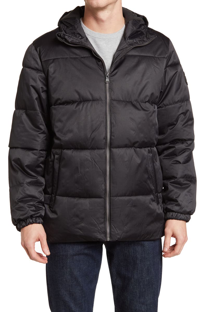 Perry Ellis Hooded Twill Puffer Jacket | Nordstromrack