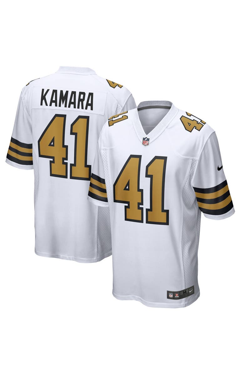 Nike Men's Nike Alvin Kamara White New Orleans Saints Alternate Game ...