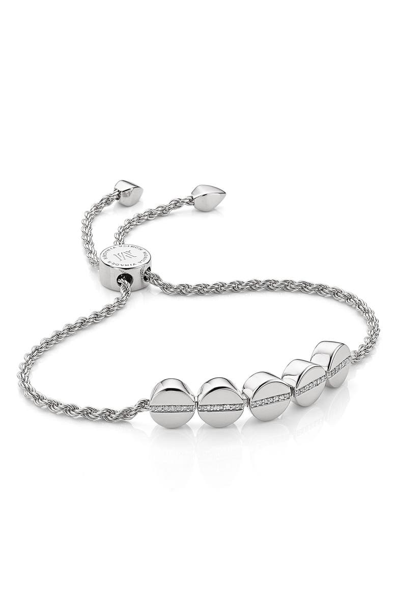 Monica Vinader Engravable Diamond Beaded Friendship Bracelet ...