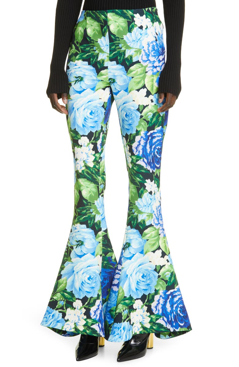 Richard Quinn Roxy Floral Print Flare Leg Pants | Nordstromrack