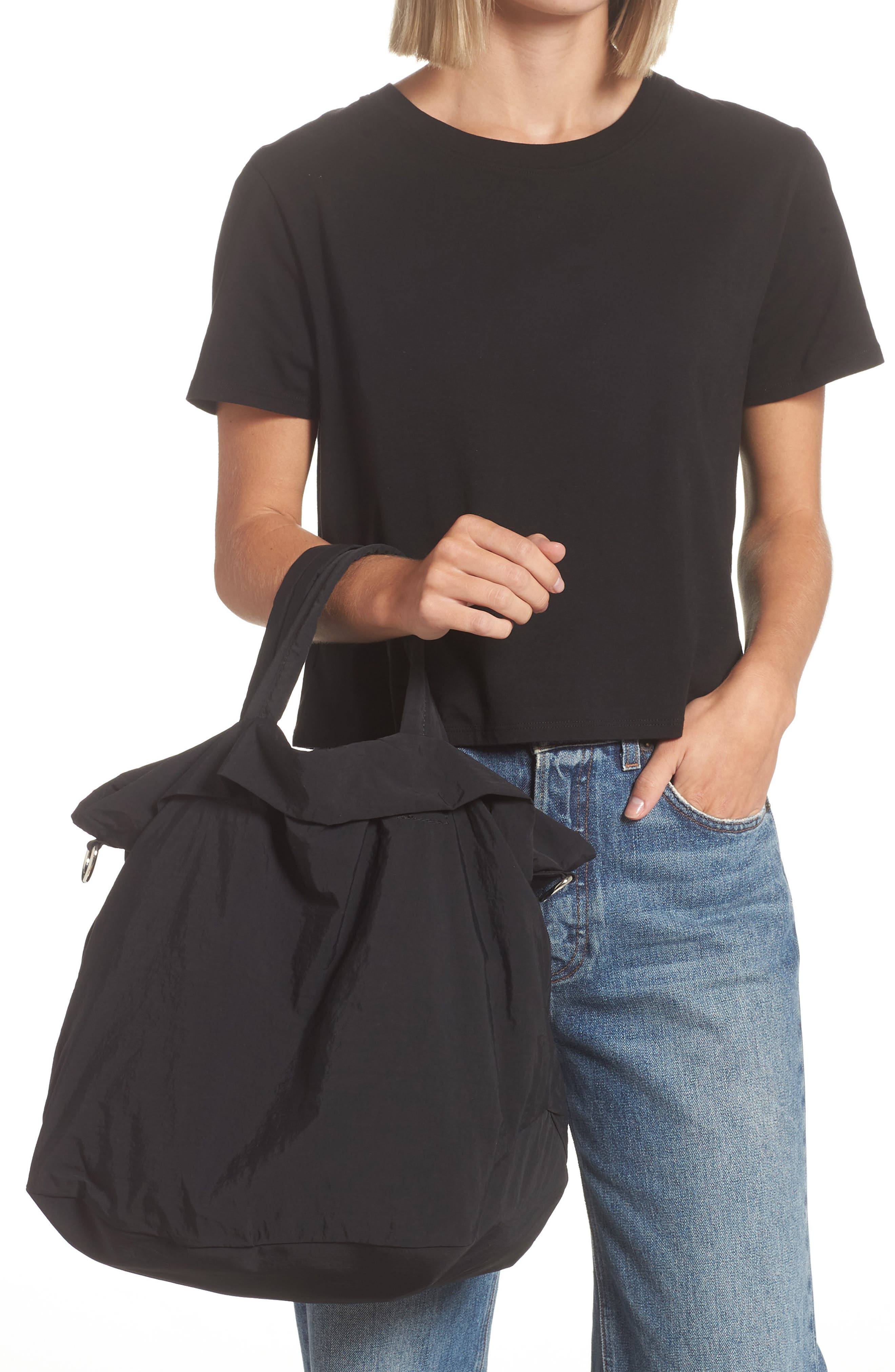 Street Level Convertible Nylon Tote | Nordstrom