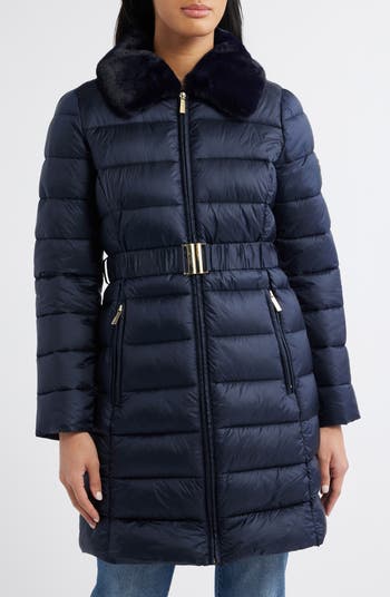 Michael Kors Belted Packable Long Puffer Jacket Nordstromrack