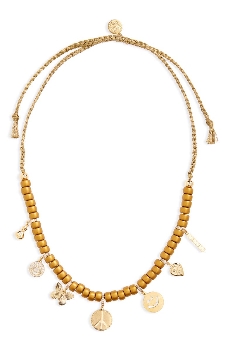 Venessa Arizaga Golden Sparkle Slider Charm Necklace | Nordstromrack