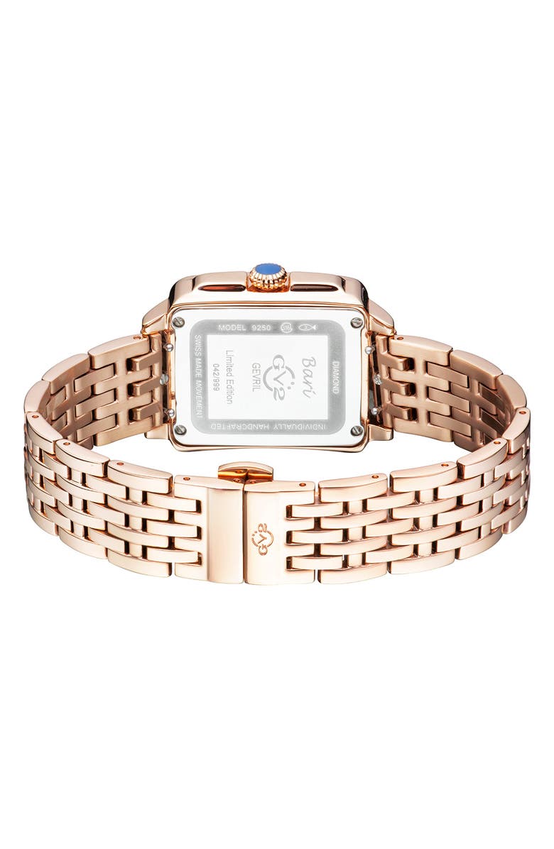 GV2 Bari Tortoise Black Mother of Pearl Dial Diamond Watch, 34 mm x 30 ...