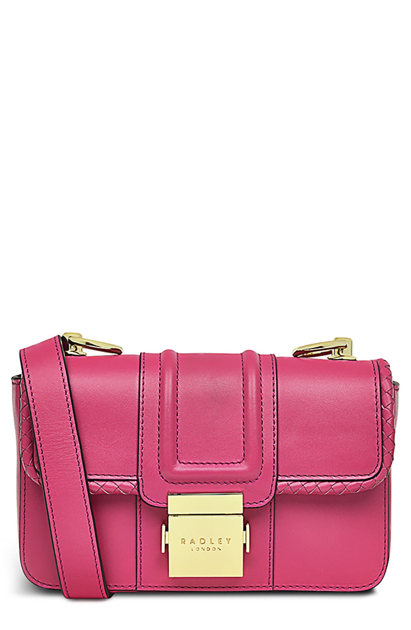 Radley Hanley Close Weave Mini Flap Leather Crossbody Bag | Nordstromrack