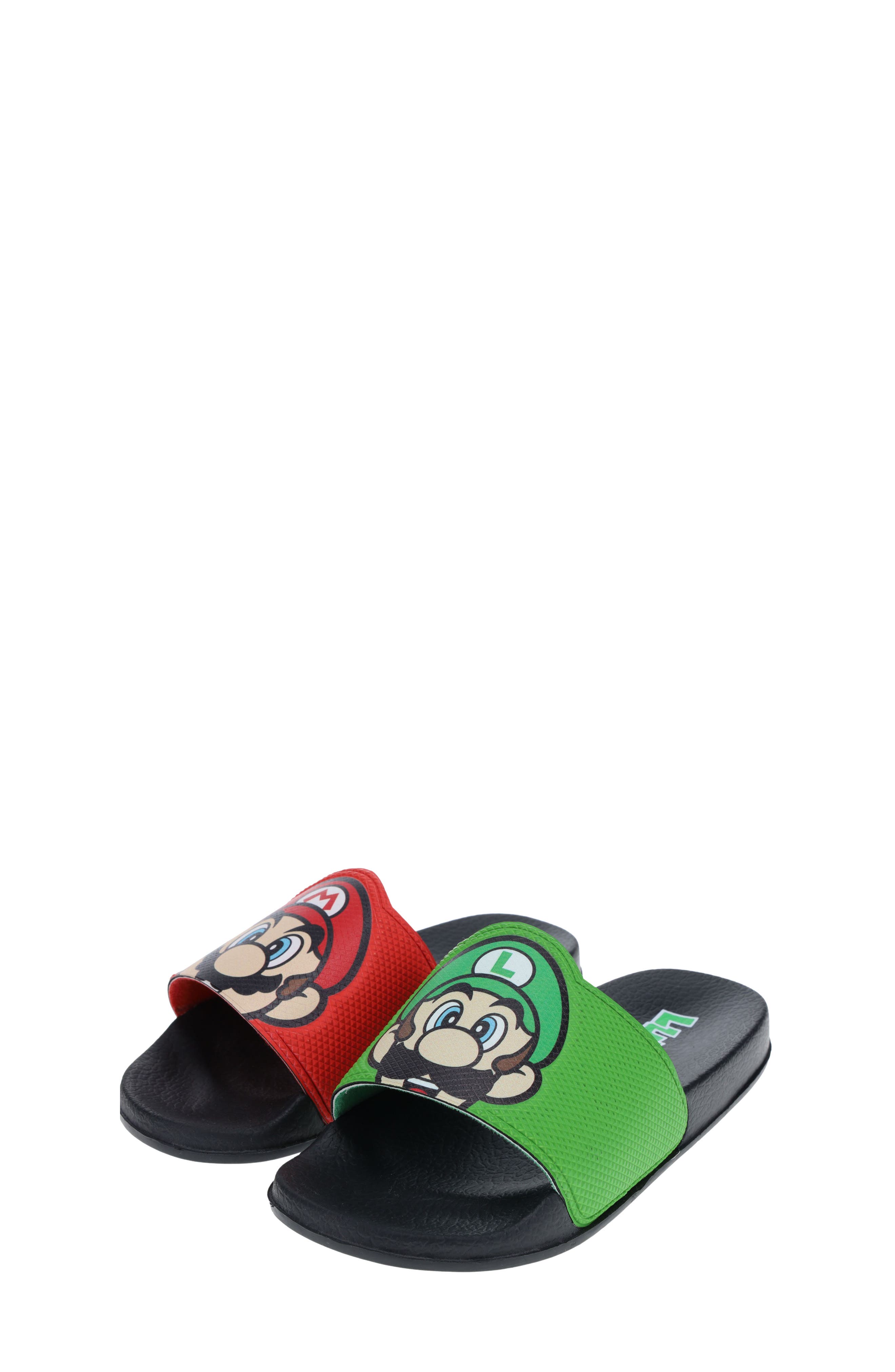 SG Footwear Kids' Mario & Luigi Print Slide Sandal | Nordstromrack