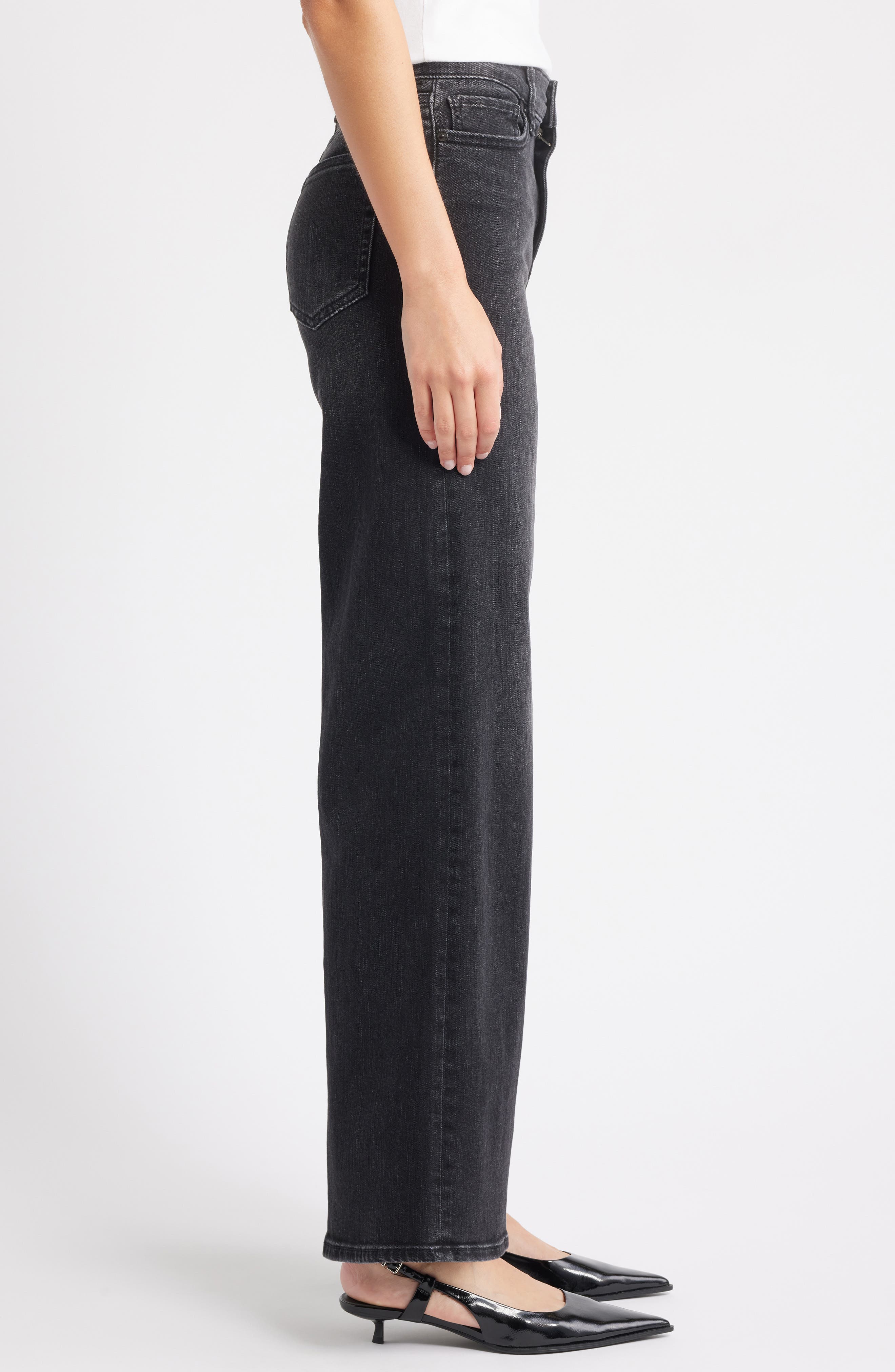 FRAME Le Slim Palazzo High Waist Wide Leg Jeans | Nordstromrack