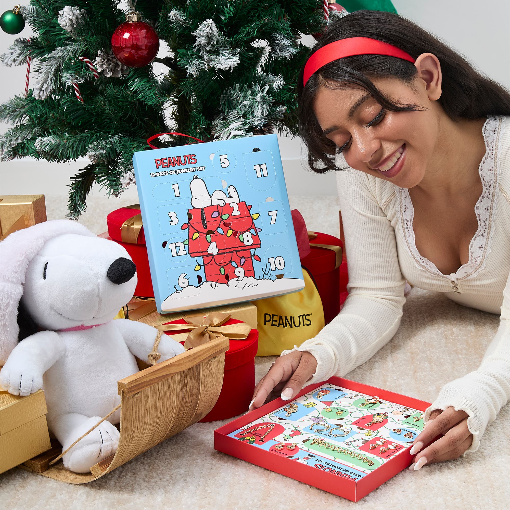 PEANUTS Snoopy Advent Calendar 12-Piece Jewelry Set | Nordstrom