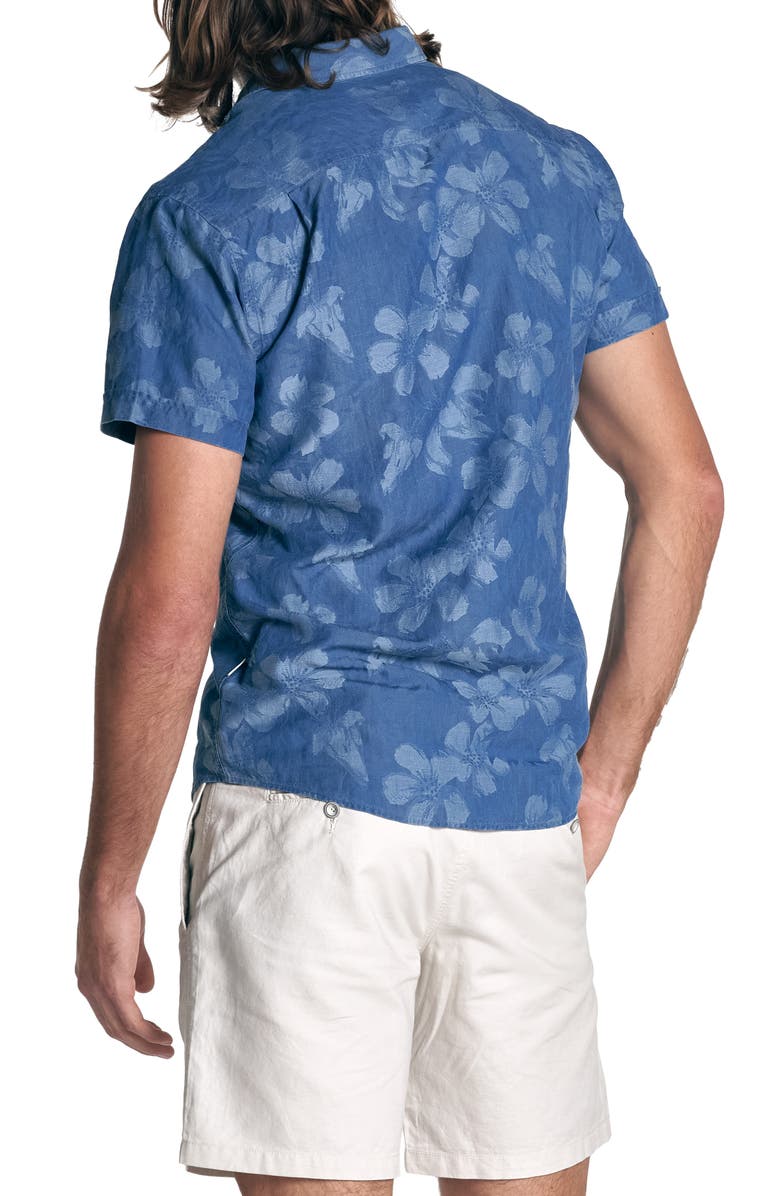 Rodd & Gunn New Chums Beach Floral Short Sleeve Chambray Button-Up ...