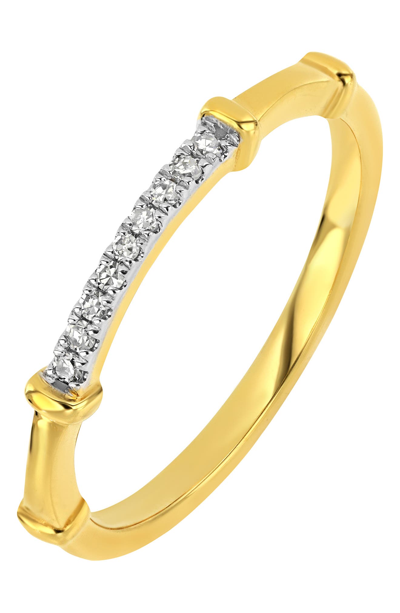 Carrière Jewelry Bamboo Shaped Diamond Ring - 0.07 ctw | Nordstromrack