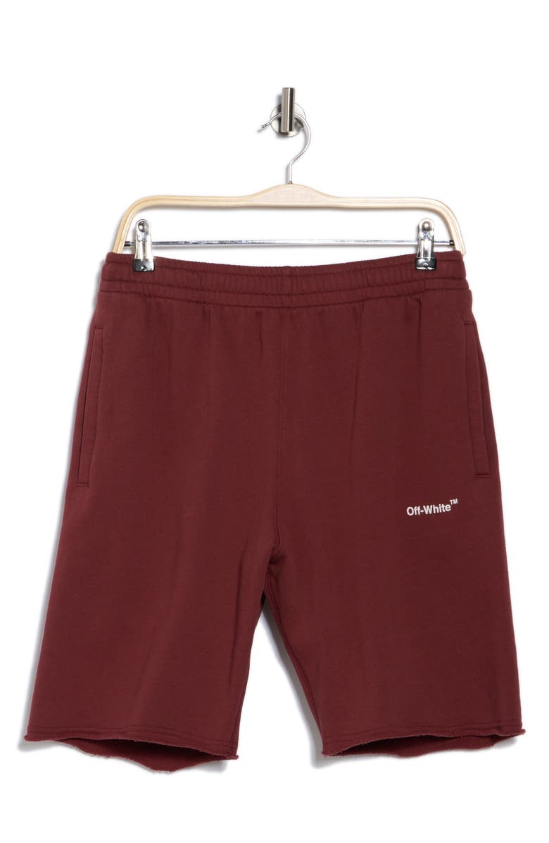 Off-White Diagonal Helvetica Cotton Sweat Shorts | Nordstromrack
