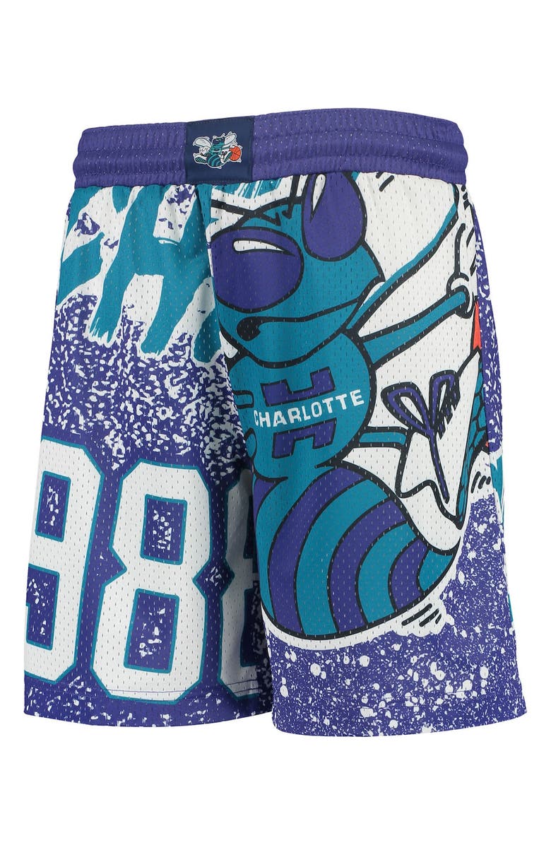 Mitchell & Ness Youth Mitchell & Ness Purple Charlotte Hornets Hardwood ...