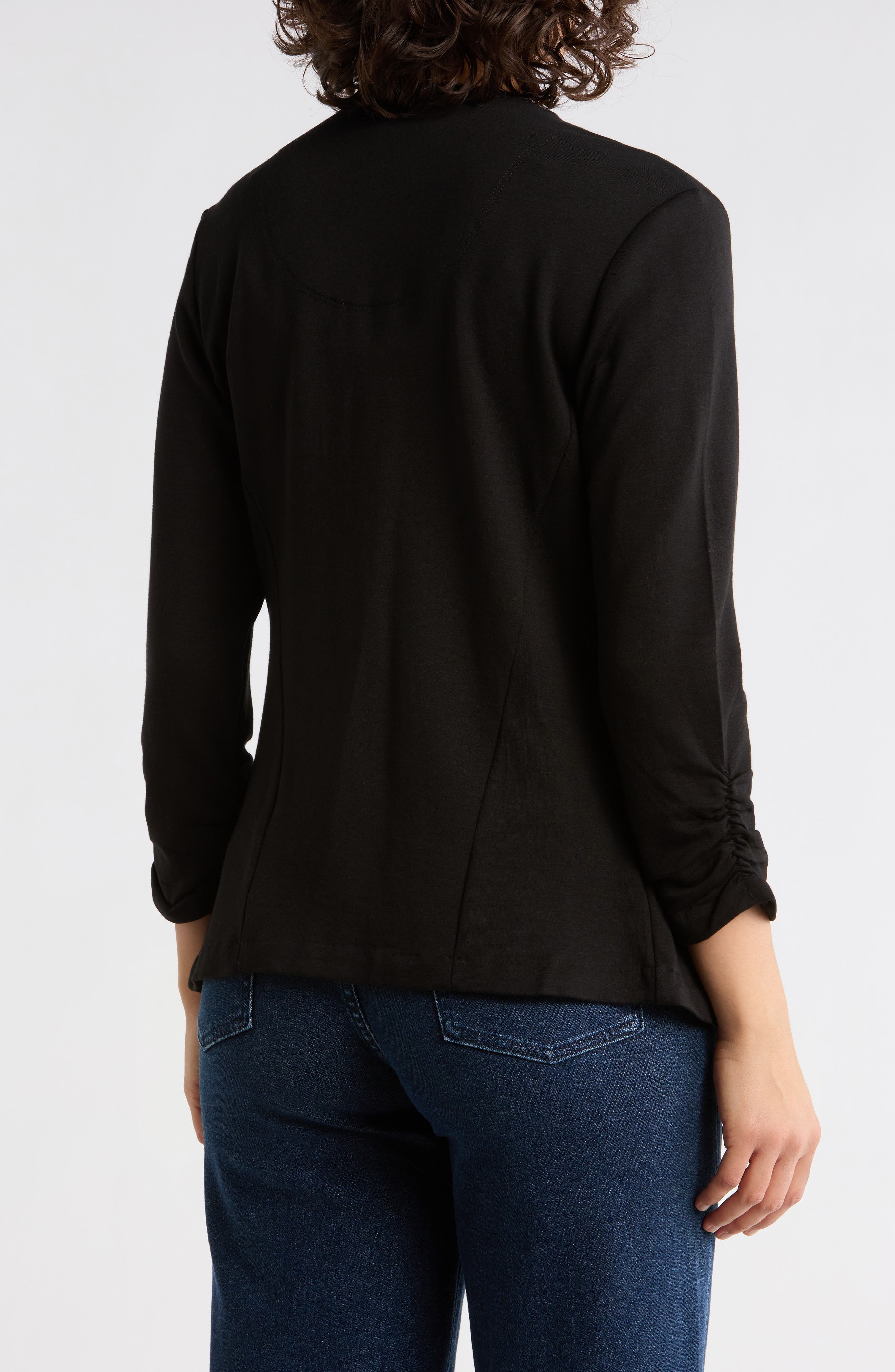 Tart Irene Ruched Sleeve Open Front Blazer | Nordstromrack