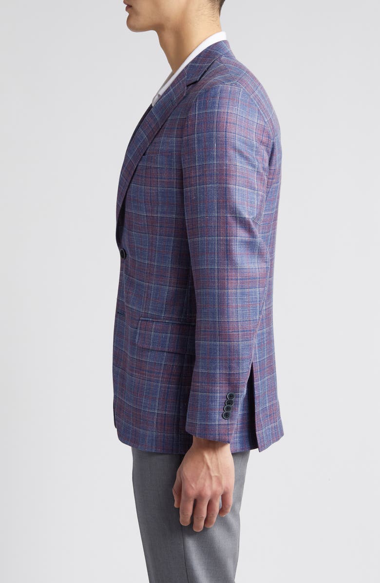 Peter Millar Tailored Fit Plaid Wool, Silk & Linen Blend Sport Coat ...