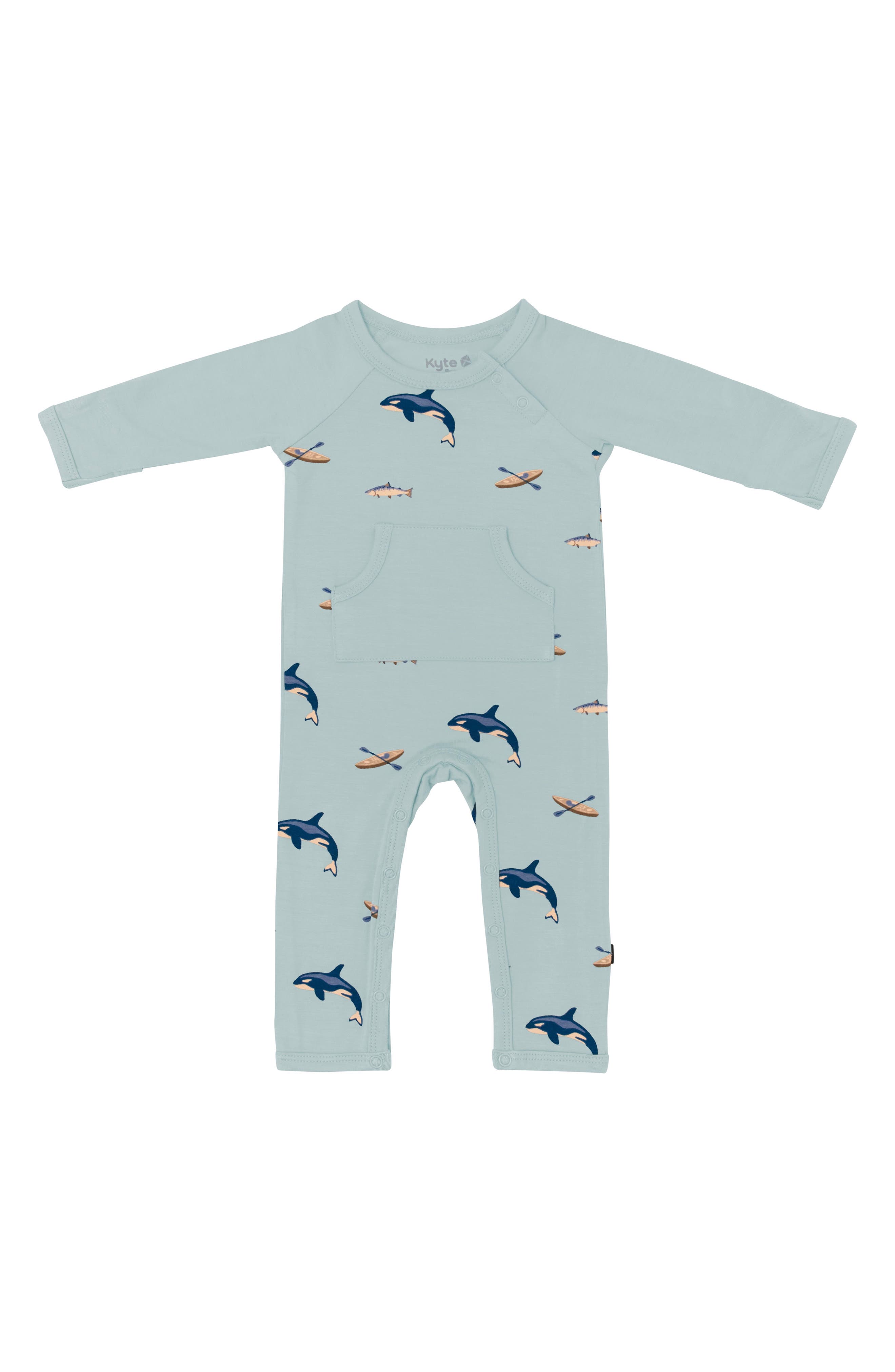 Kyte BABY Coastline Print Longall Romper | Nordstromrack