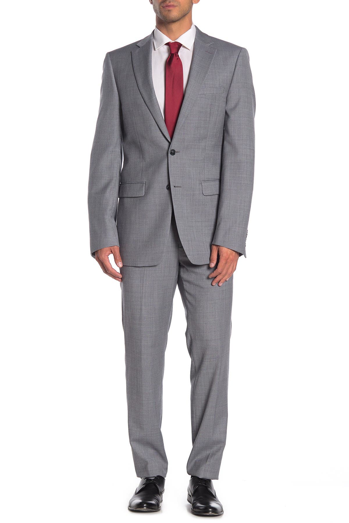 Calvin Klein Medium Grey Slim Stretch Suit Pants | Nordstromrack