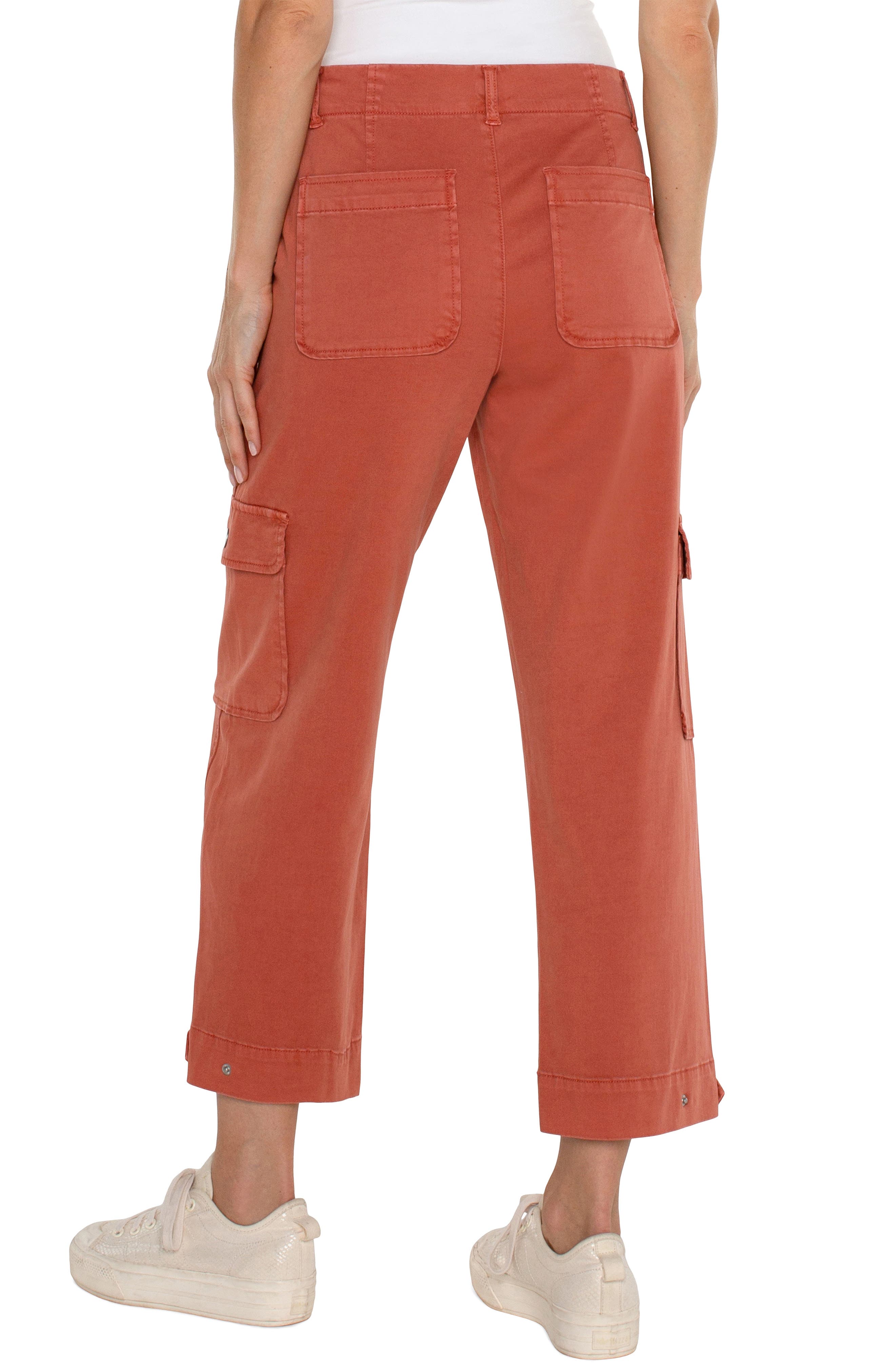 Liverpool Los Angeles Utility Stretch Twill Crop Cargo Pants ...