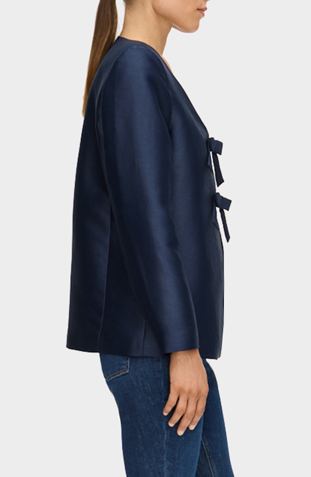 ALIGNE Beau Bow Jacquard Satin Blazer | Nordstromrack