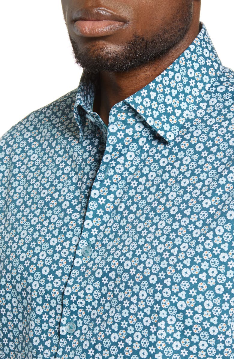 Stone Rose Floral Short Sleeve Button-Up Shirt | Nordstromrack