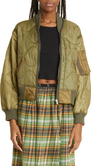 R13 Refurbished M65 Surplus Quilted Liner Bomber Jacket | Nordstrom