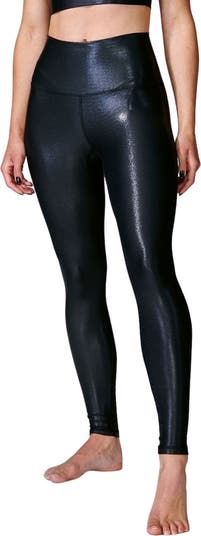 ELECTRIC YOGA Python Embossed Faux Leather Leggings | Nordstromrack