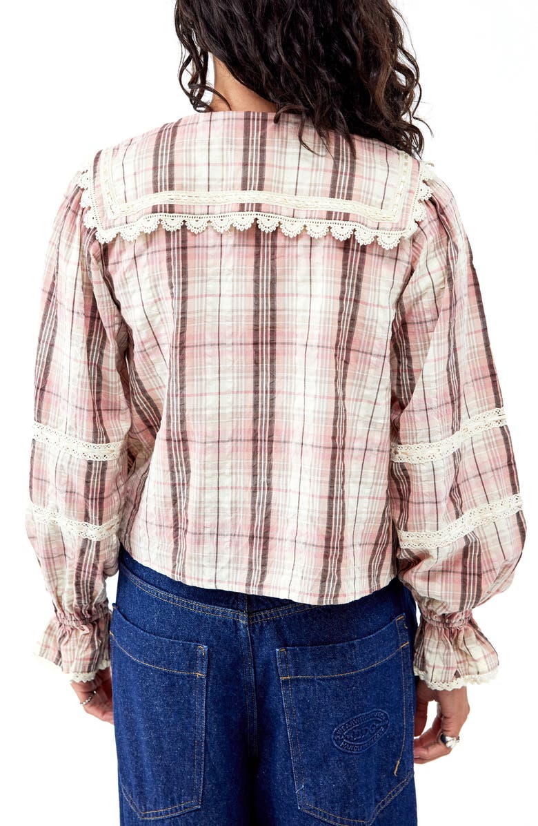 BDG Urban Outfitters Check Tie Front Cotton Top | Nordstromrack