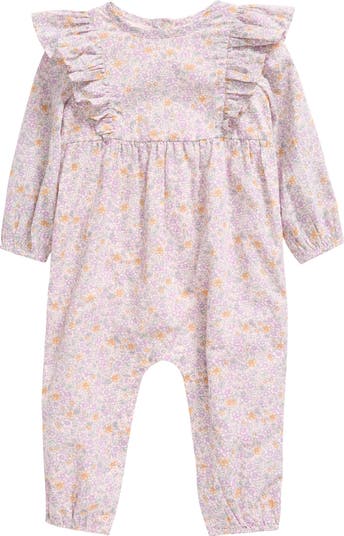 Nordstrom Floral Ruffle Cotton Romper | Nordstrom