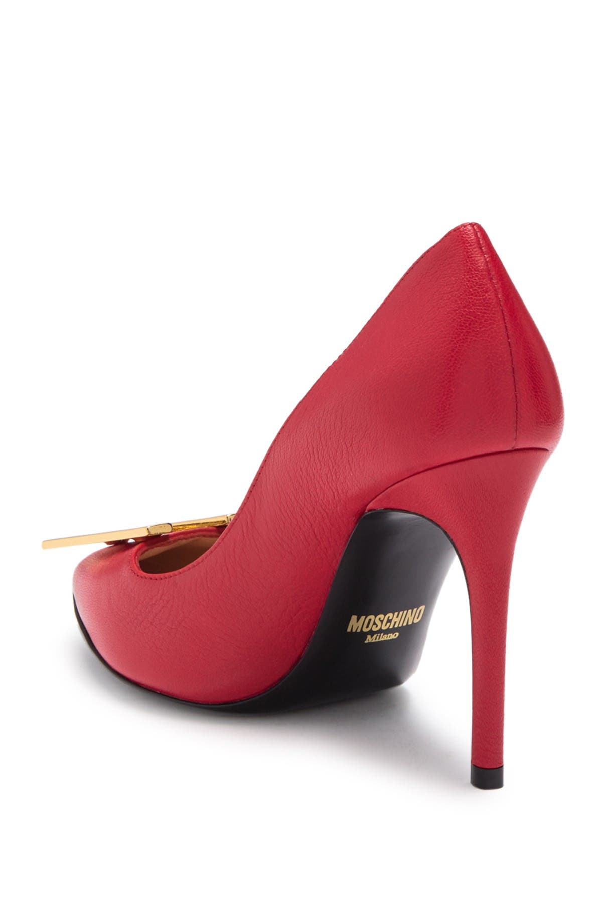 Moschino Logo Hardware Pointed Toe Pump | Nordstromrack
