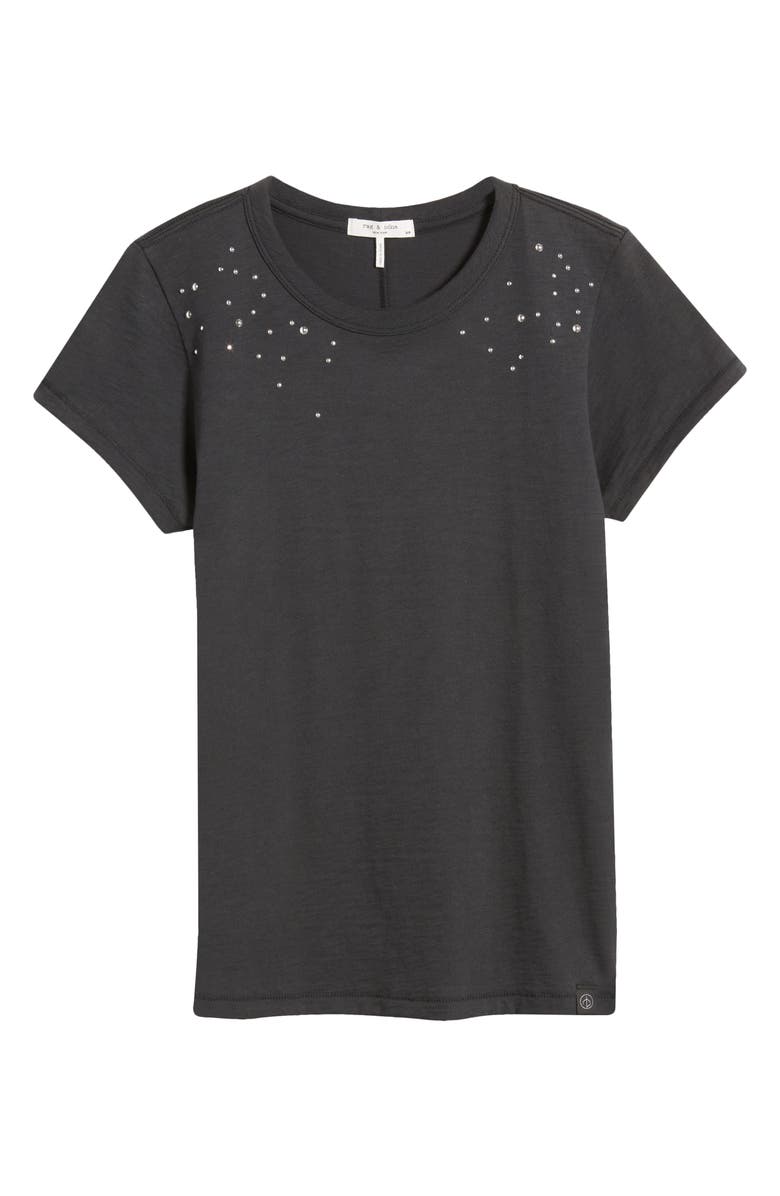 rag & bone Studded Cotton Crewneck T-Shirt | Nordstromrack