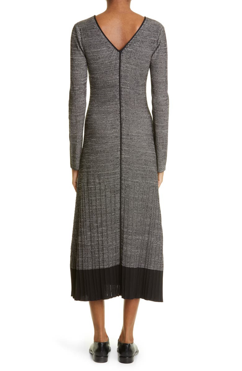 PARTOW Isla Long Sleeve Silk & Cotton Midi Dress | Nordstromrack