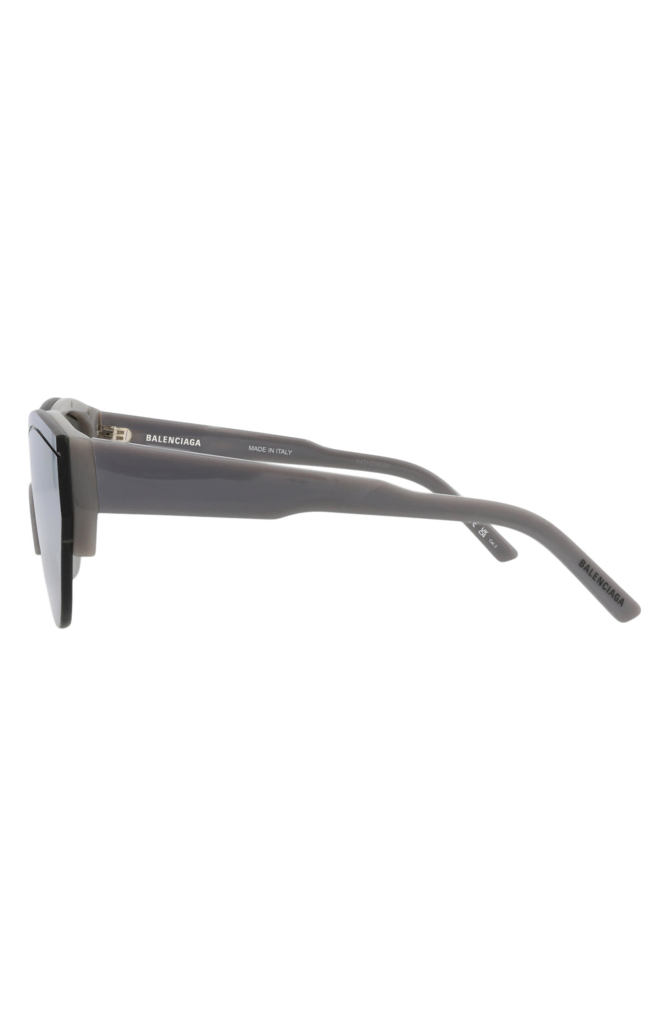 Balenciaga 99mm Shield Mirrored Sunglasses | Nordstromrack